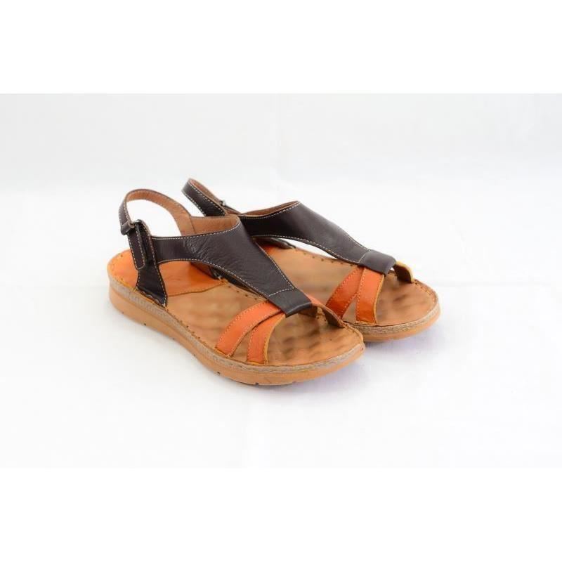 Sandale Dama, 615 Maro+Maro Inchis, Din Piele Naturala | Pret Mic 36 ...