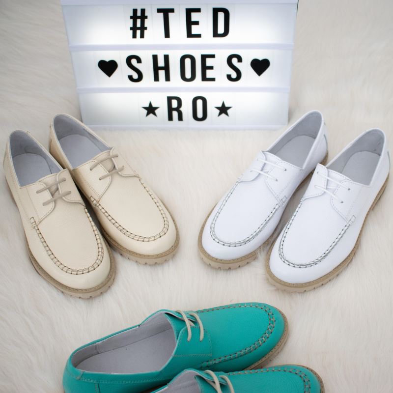 Pantofi colorati de dama mocasini 35 - Ted Shoes