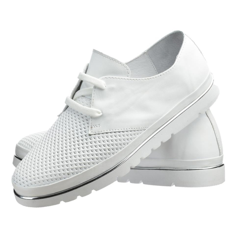pantofi dama albi perforati,pantofi albi dama piele,pantofi piele albi ...