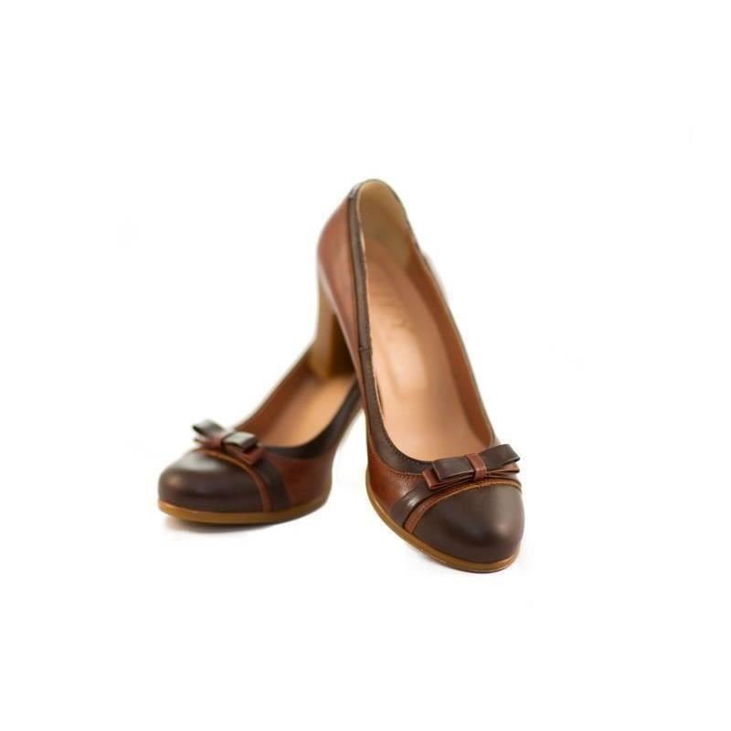 Pantofi Dama Eleganti, 14367 Maro+Maro Inchis, Din Piele Naturala ...