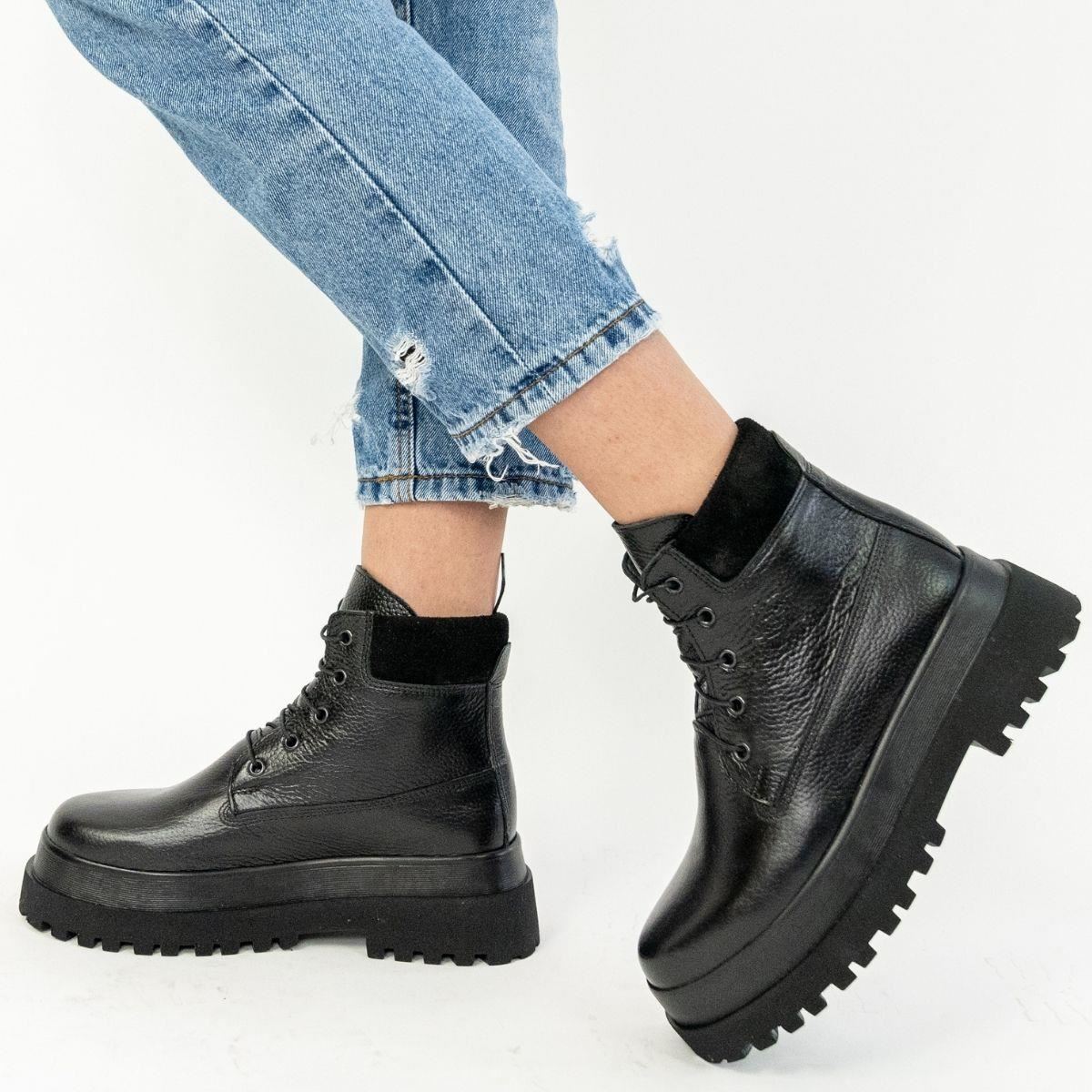 bocanci cu platforma dama 36 - Ted Shoes