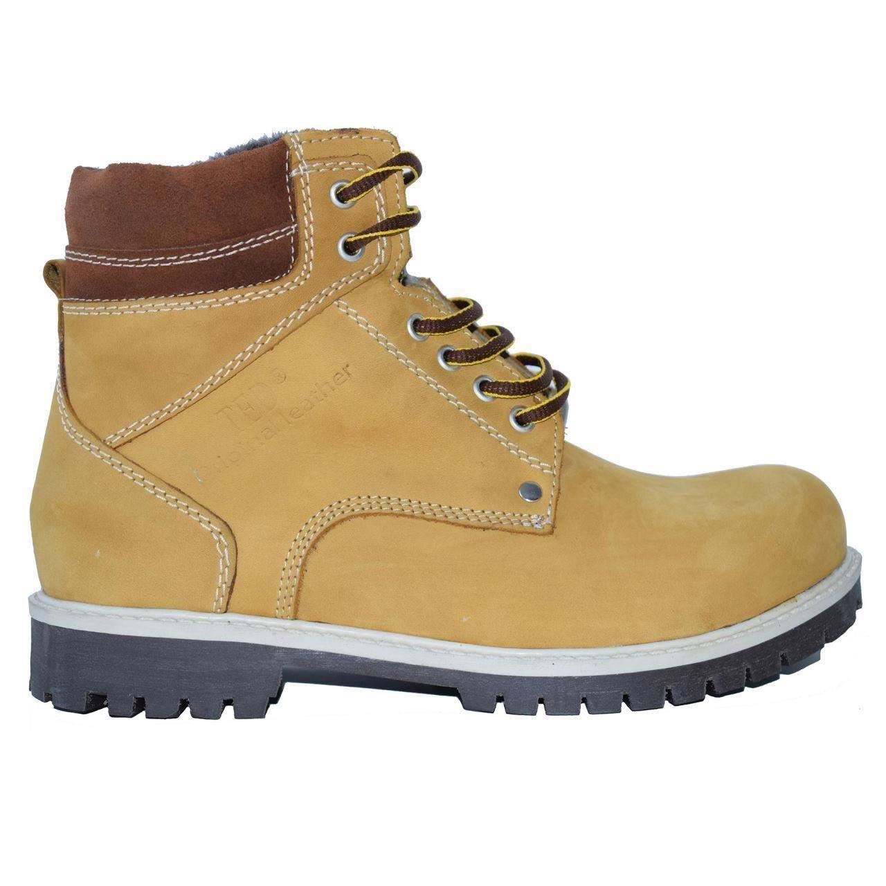 Ghete unisex T1 galbene din piele naturala 36 - Ted Shoes