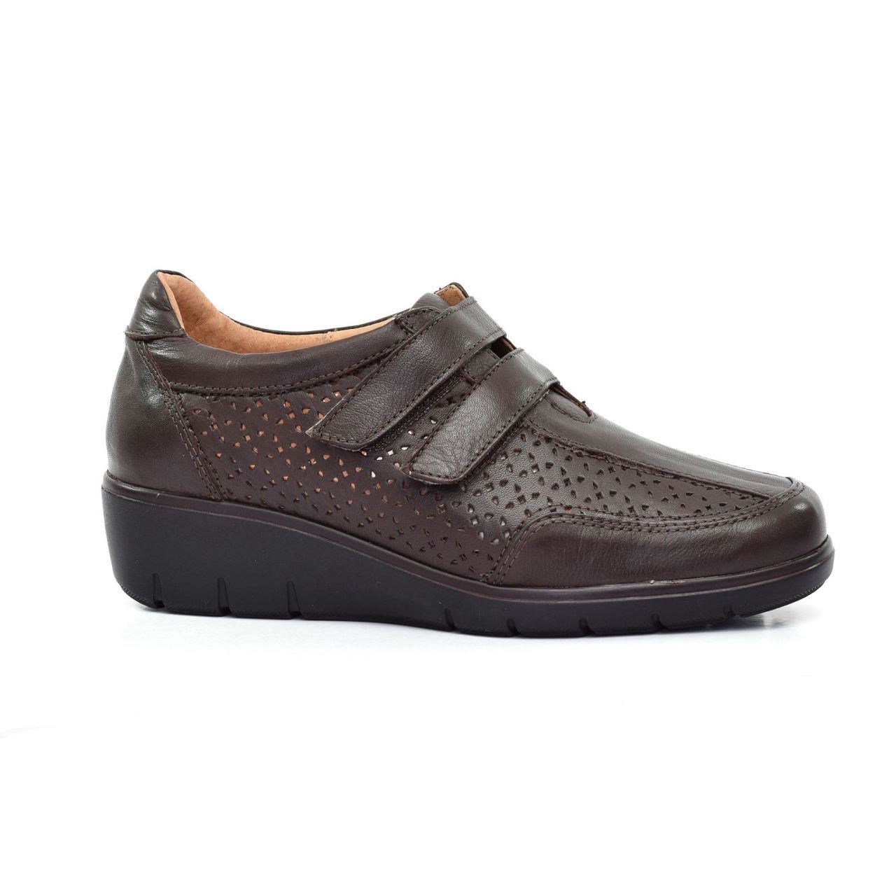Pantofi Casual R5148P Maro Inchis din Piele Naturala | Reduceri | Pret ...